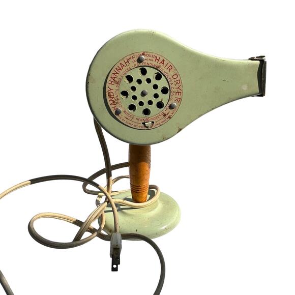 Handy Hannah | Accents | Vintage Handy Hannah Hair Dryer On Stand Sage ...